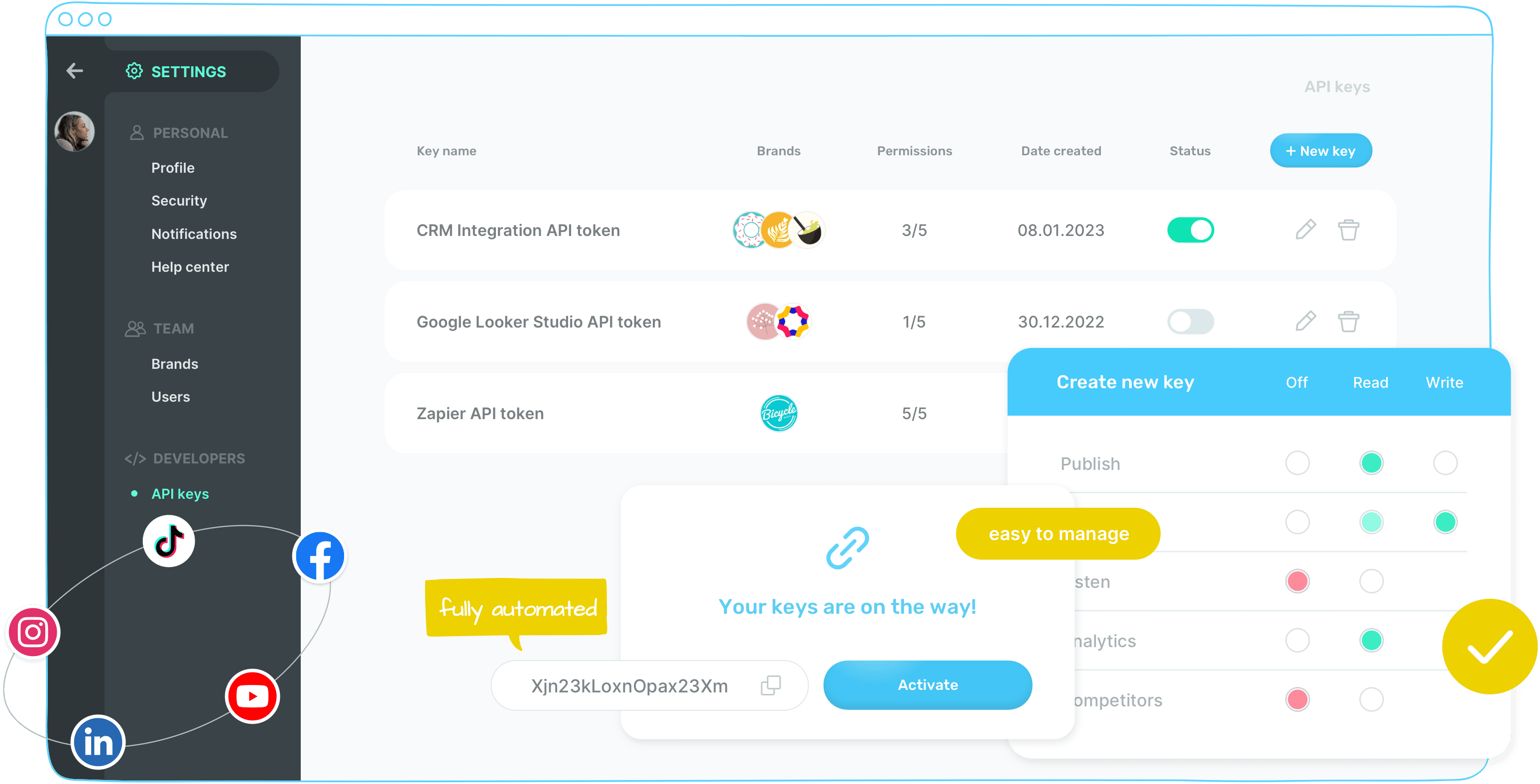 Social Media API | Sociality.io