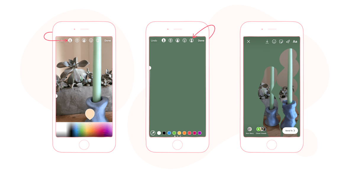 How to change the background color of Instagram Stories?