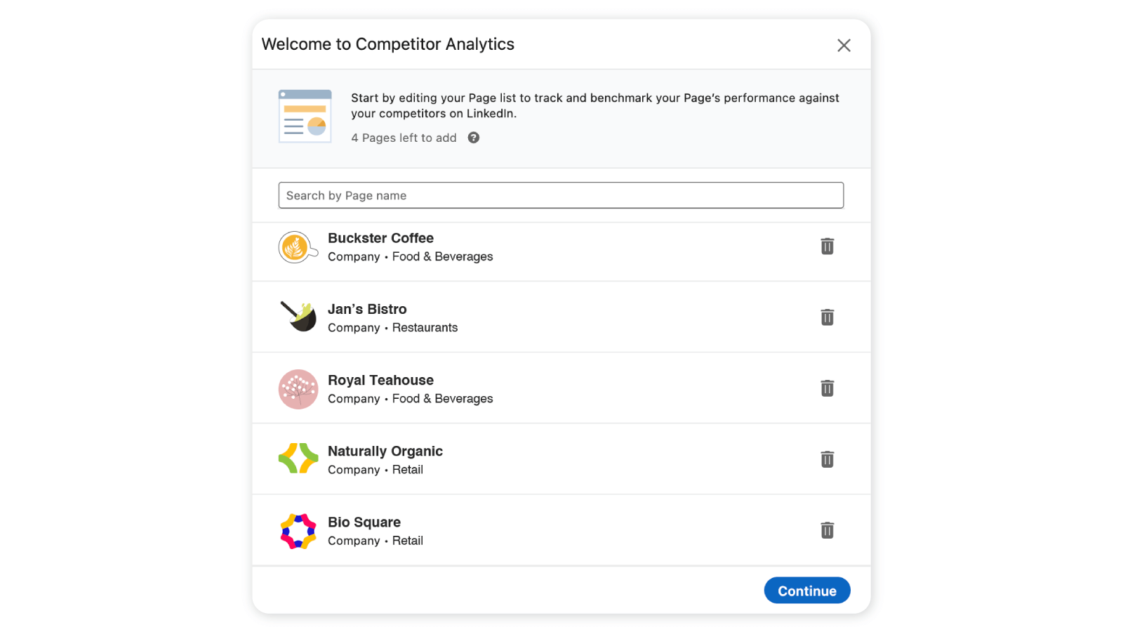 Competitor analysis benchmarking using LinkedIn analytics tools
