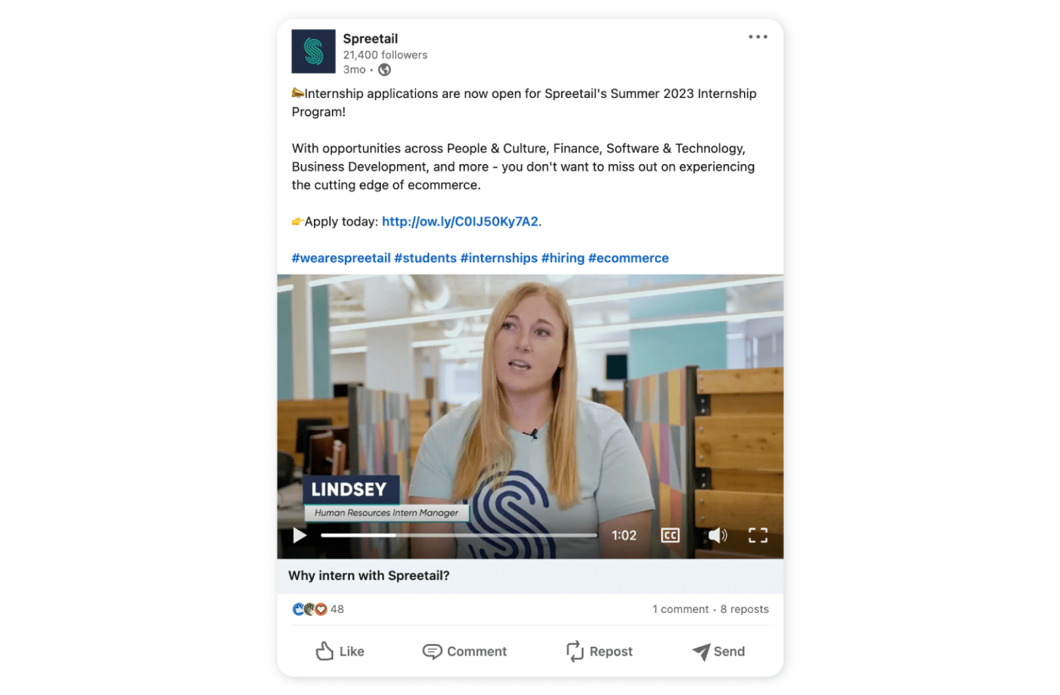 We are hiring social media post: The basics and examples