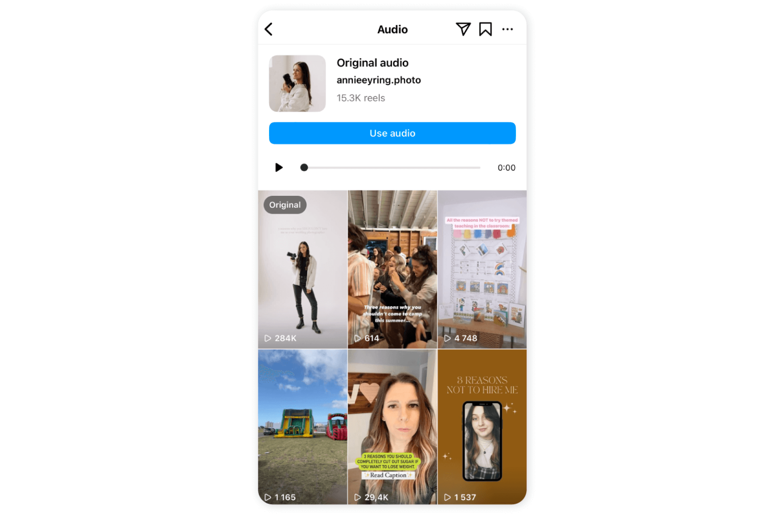Instagram trending Reels songs for marketers to try in 2025